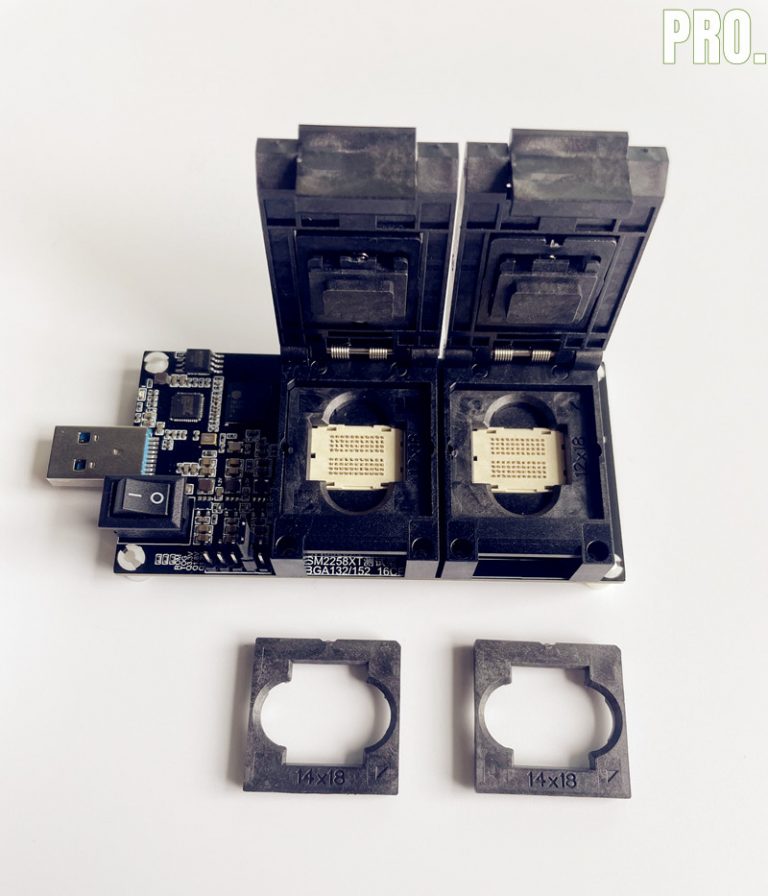 SM2258XT SSD Flash Chip Reader and Test Socket Pro.